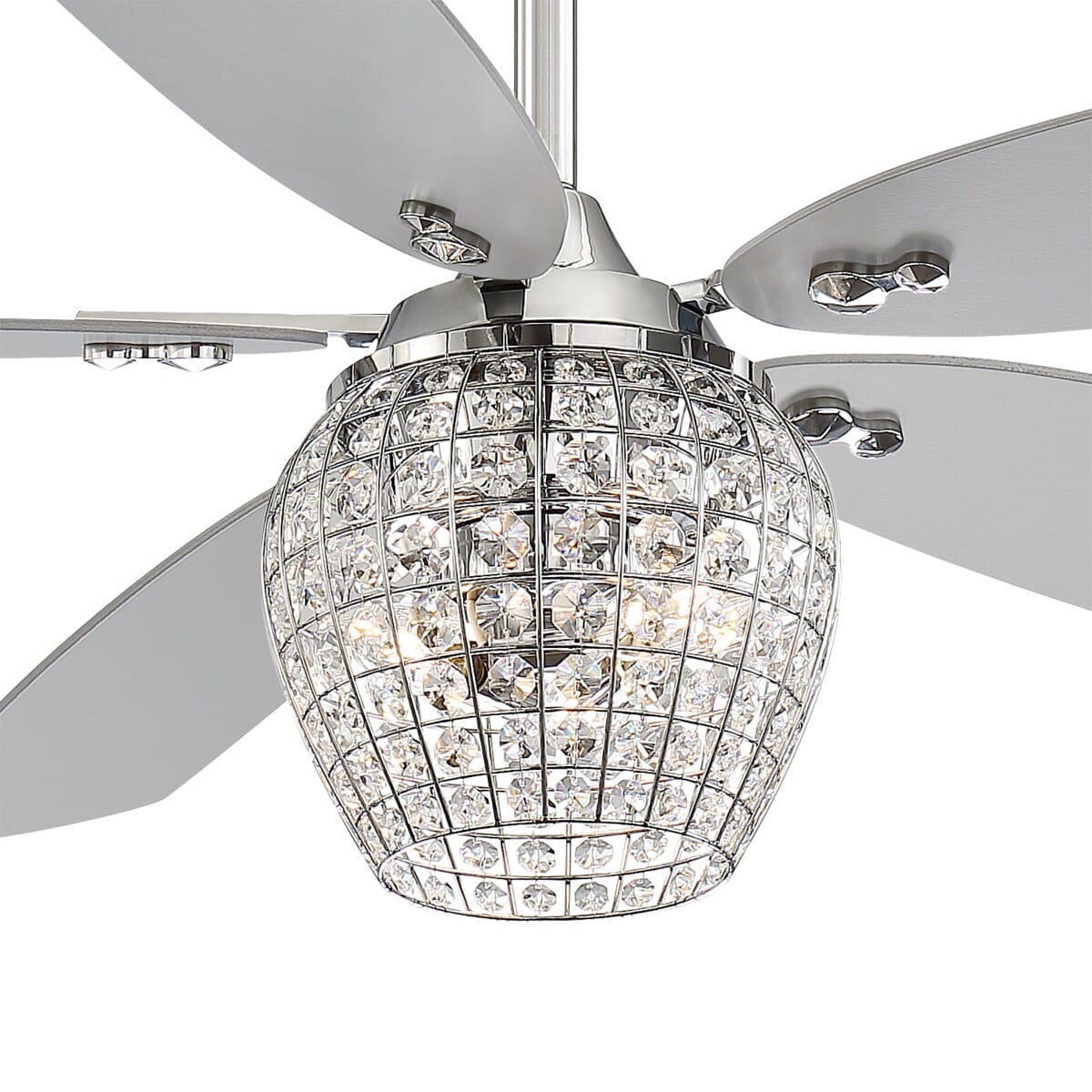 Minka-Aire Bling 56" LED Ceiling Fan in Chrome - LightsOnline.com