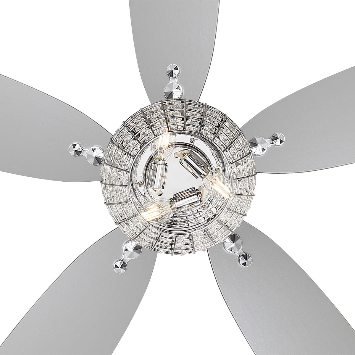 Minka-Aire Bling 56" LED Ceiling Fan in Chrome - LightsOnline.com