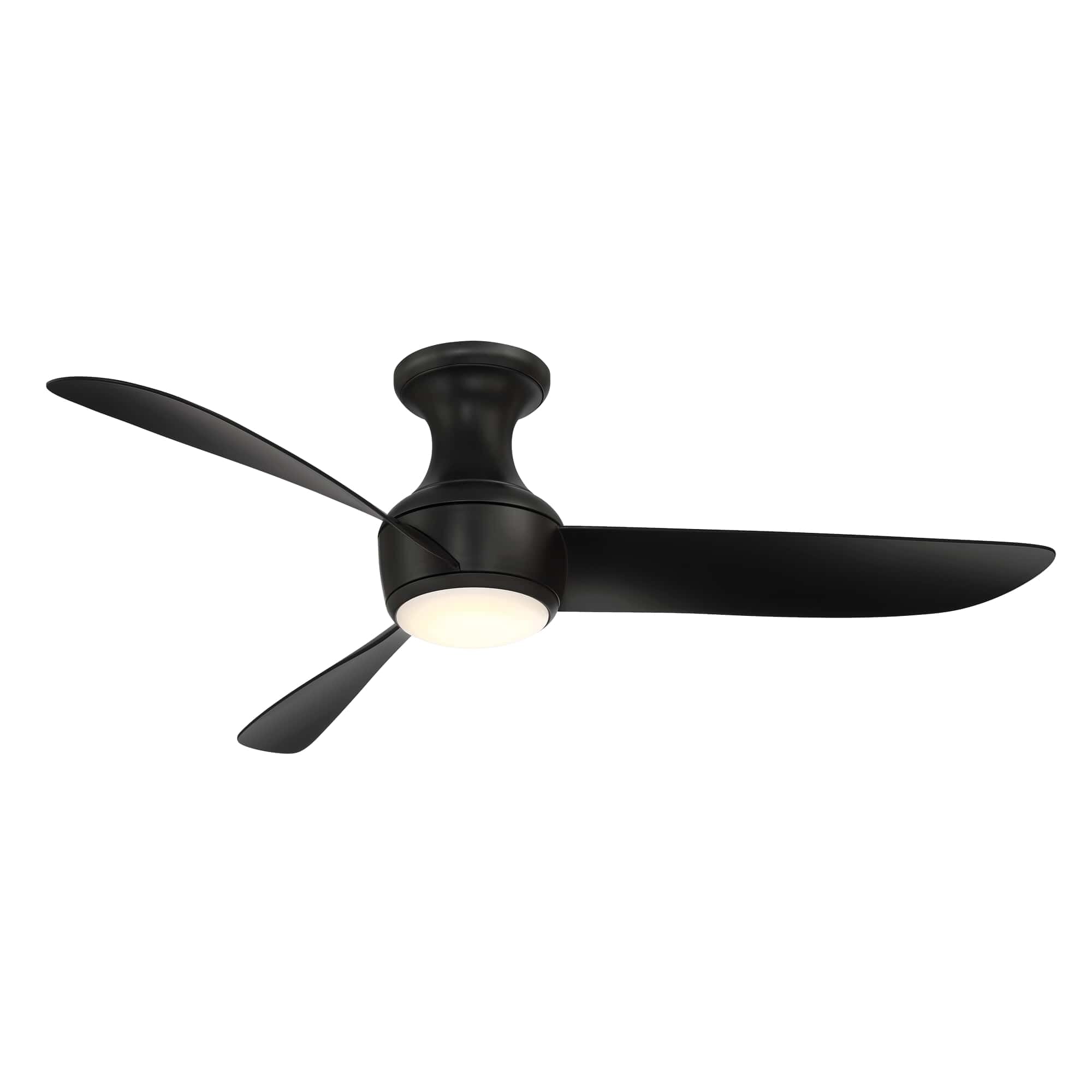 Matte Black 52"Ceiling Fan from the Corona Collection - LightsOnline.com