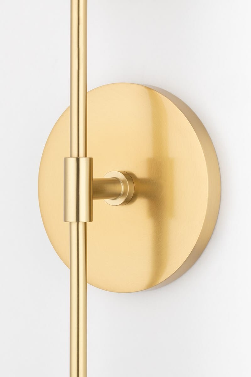 Mitzi Olivia Wall Sconce in Aged Brass - LightsOnline.com