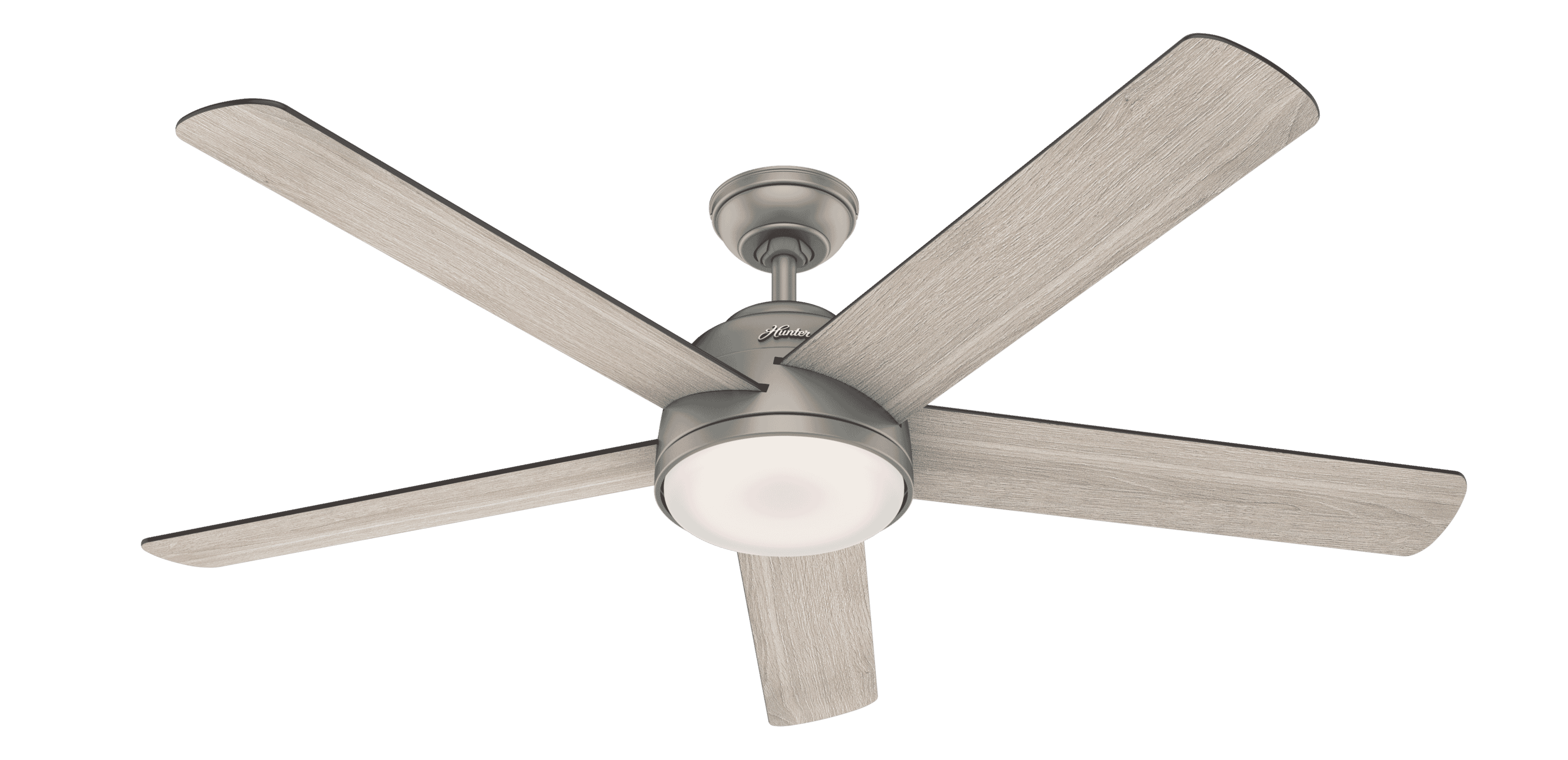 Hunter Romulus 60" Indoor Ceiling Fan in Matte Silver - LightsOnline.com