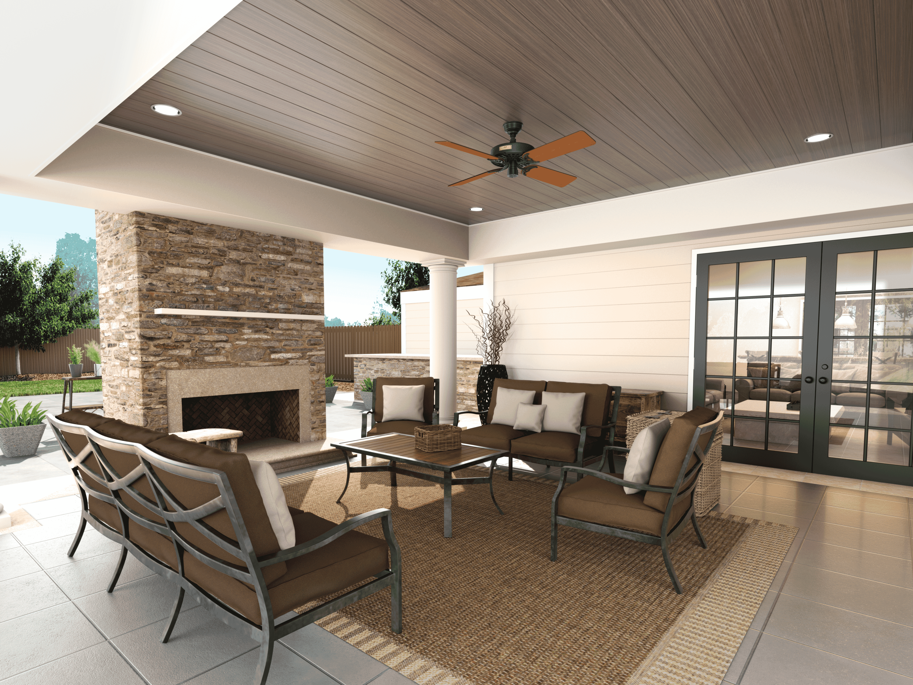 Hunter Outdoor Original 52" Ceiling Fan in Black - LightsOnline.com