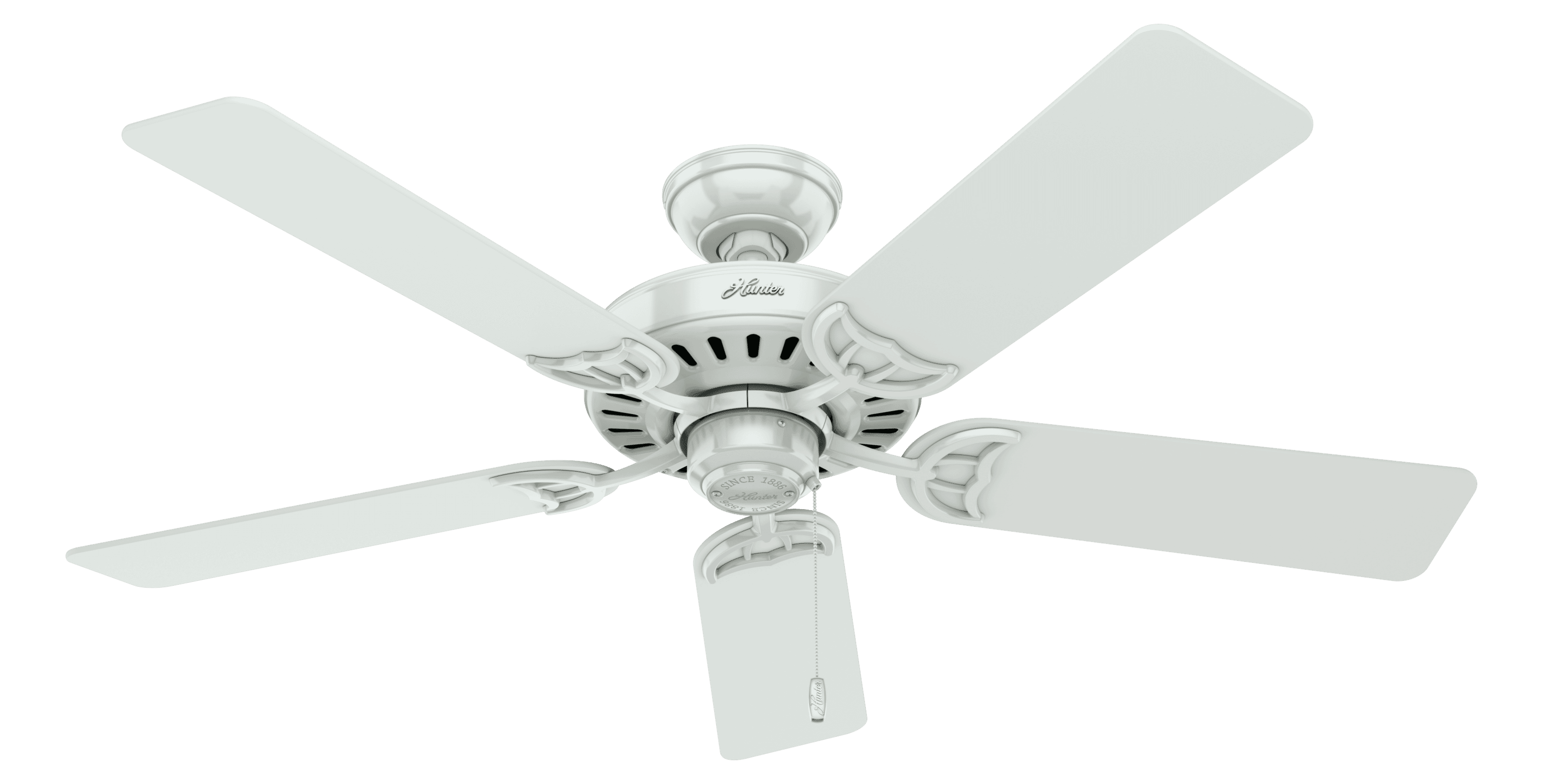 Hunter Fans Studio Series 4-Light 52" Indoor Ceiling Fan in White