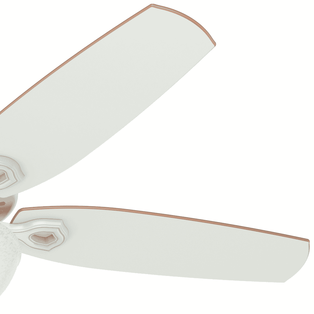 Hunter Builder Deluxe 2-Light 52" Indoor Ceiling Fan in White ...