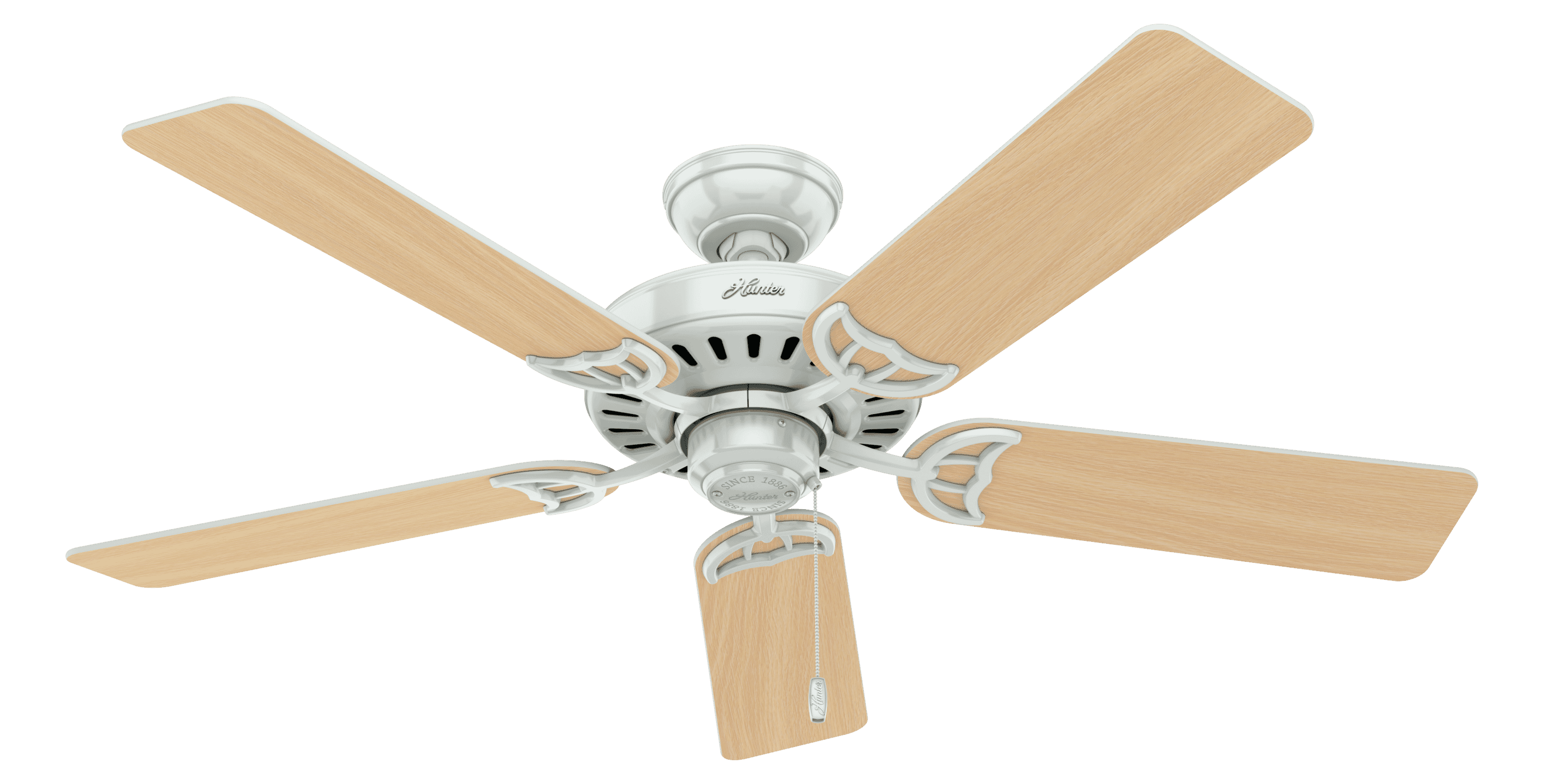 Hunter Studio Series 4-Light 52" Indoor Ceiling Fan in White ...