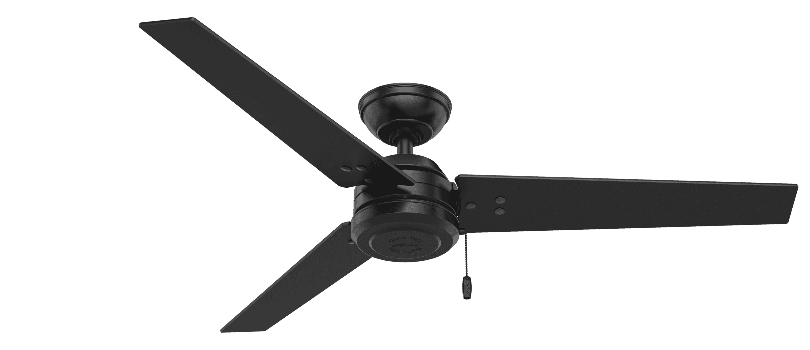 Hunter Cassius 52" Indoor/Outdoor Ceiling Fan in Matte Black