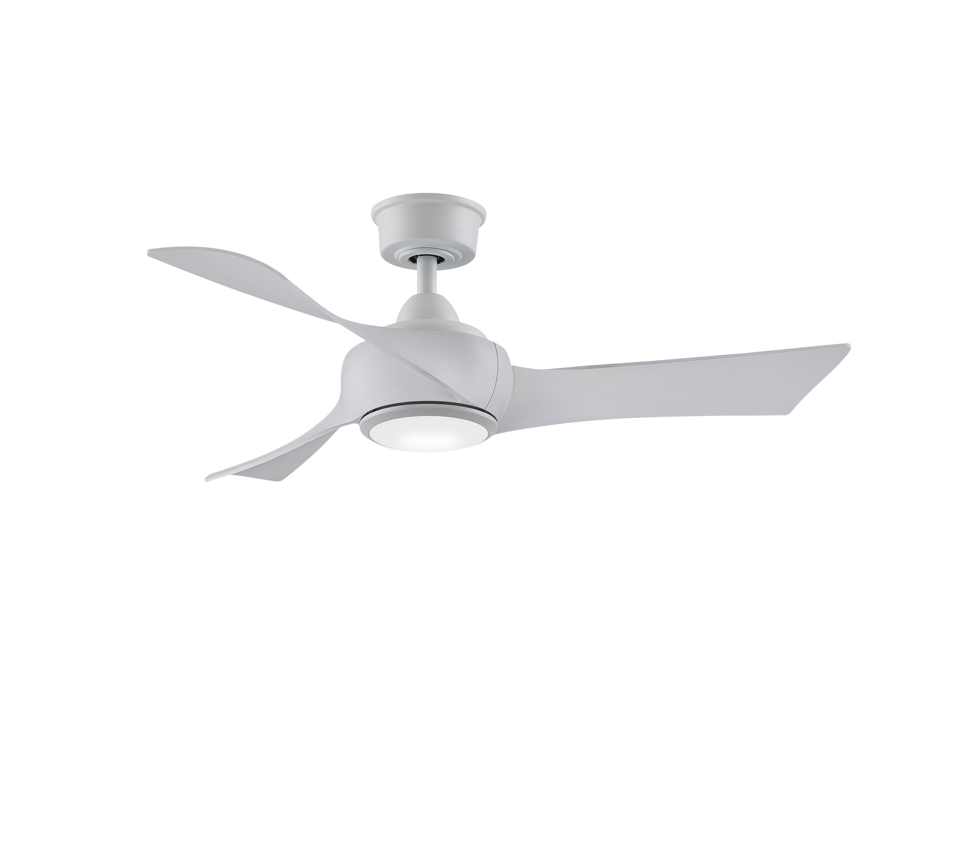 Fanimation Wrap Custom Indoor Ceiling Fan in Matte White- MOTOR ONLY ...