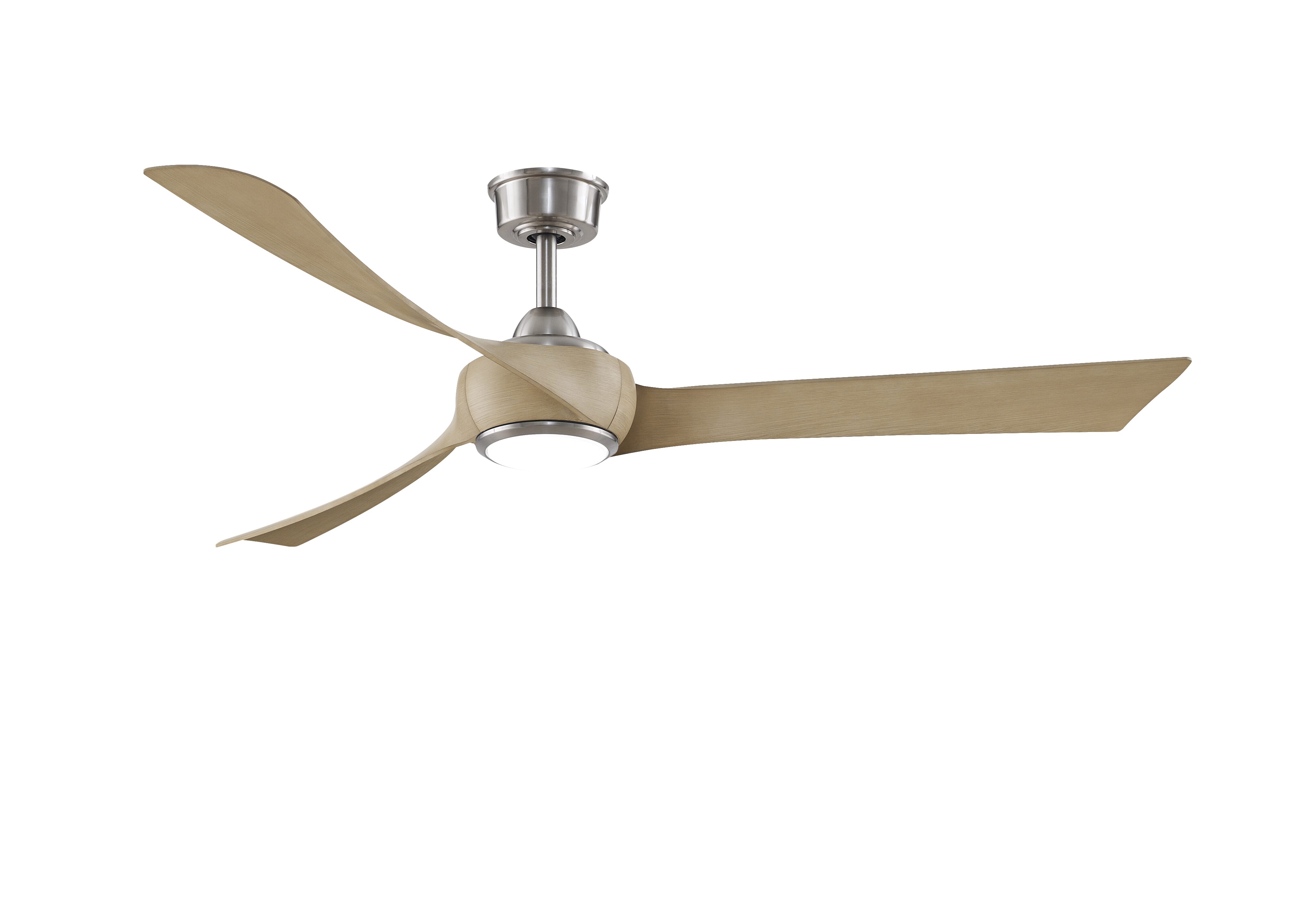 Fanimation Wrap Custom Indoor Ceiling Fan in Brushed Nickel- MOTOR ONLY ...