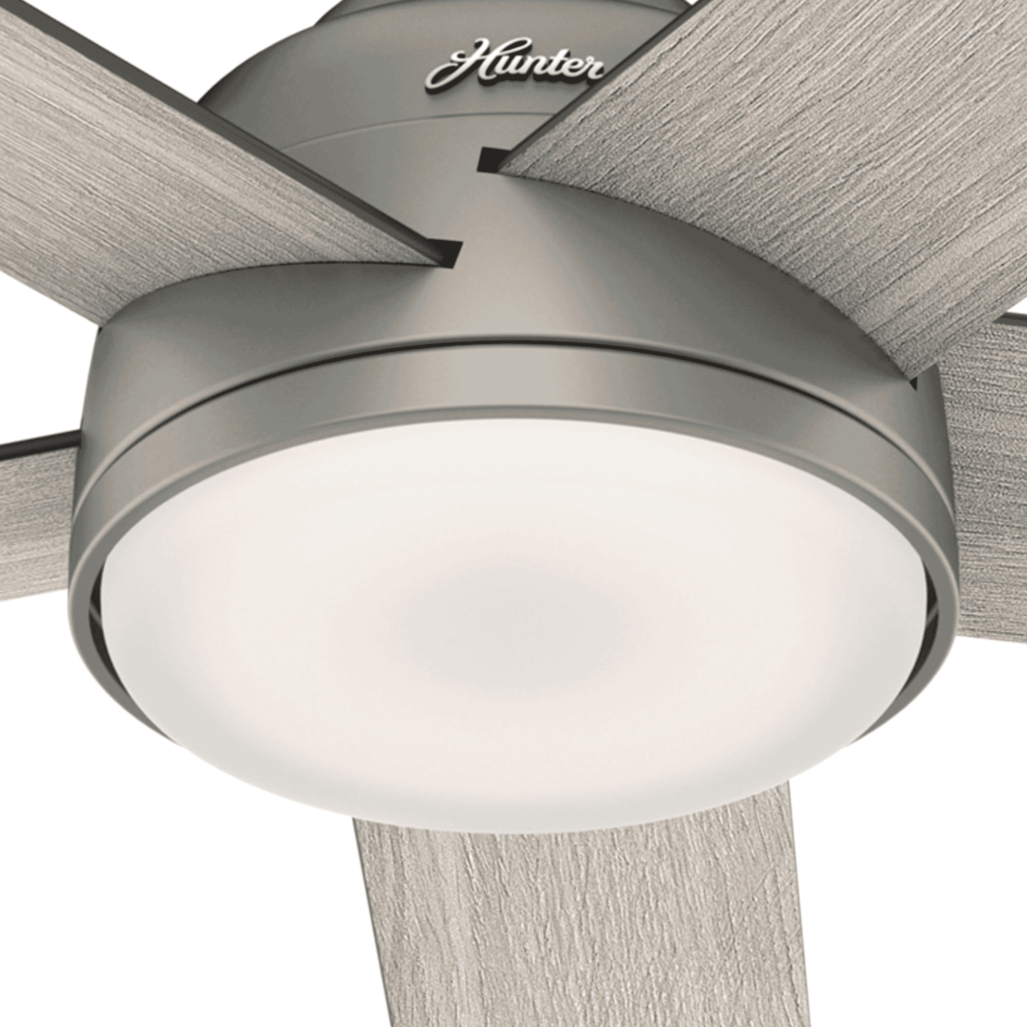 Hunter Romulus 60" Indoor Ceiling Fan in Matte Silver - LightsOnline.com