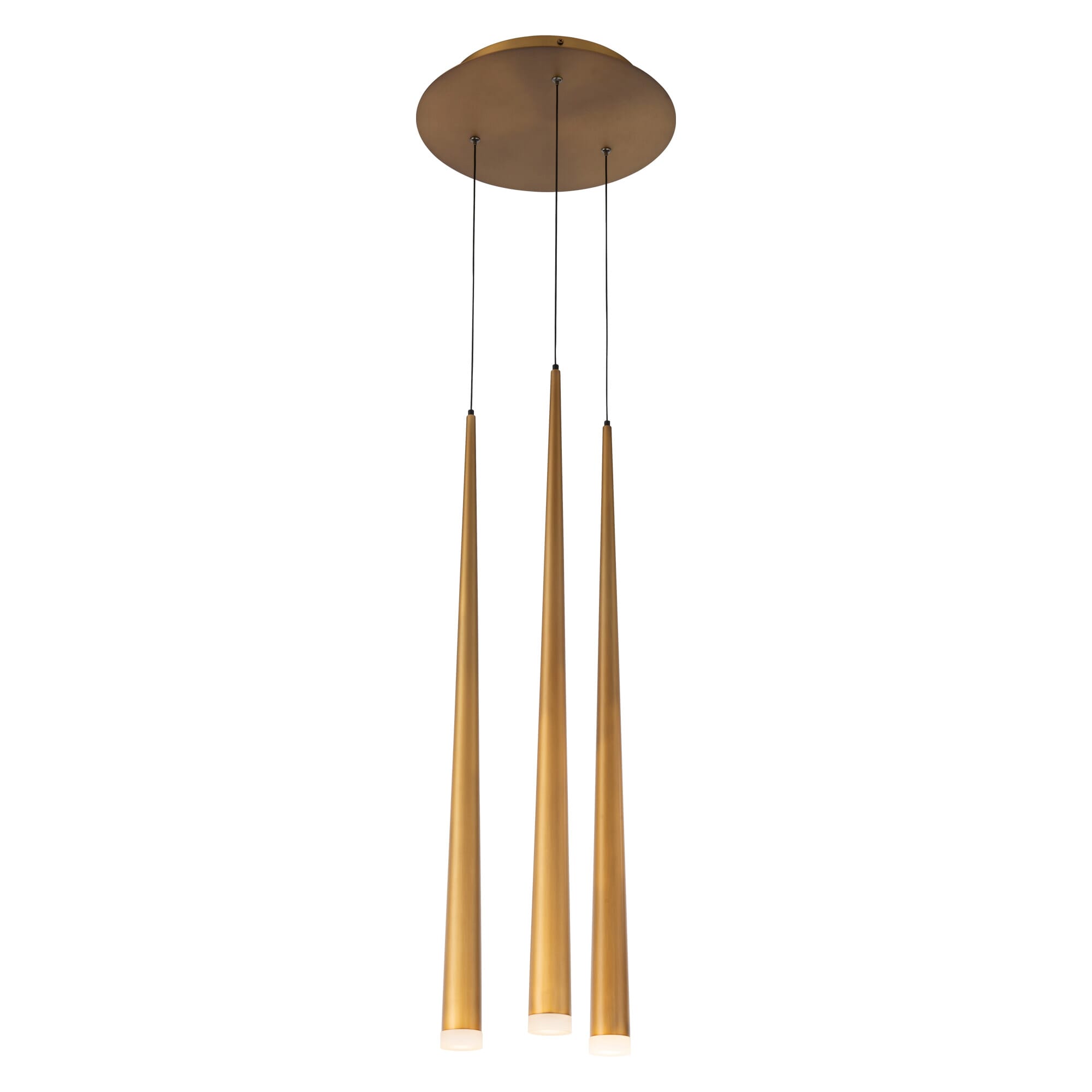 Modern Forms Cascade 9-Light Chandelier in Aged Brass - LightsOnline.com