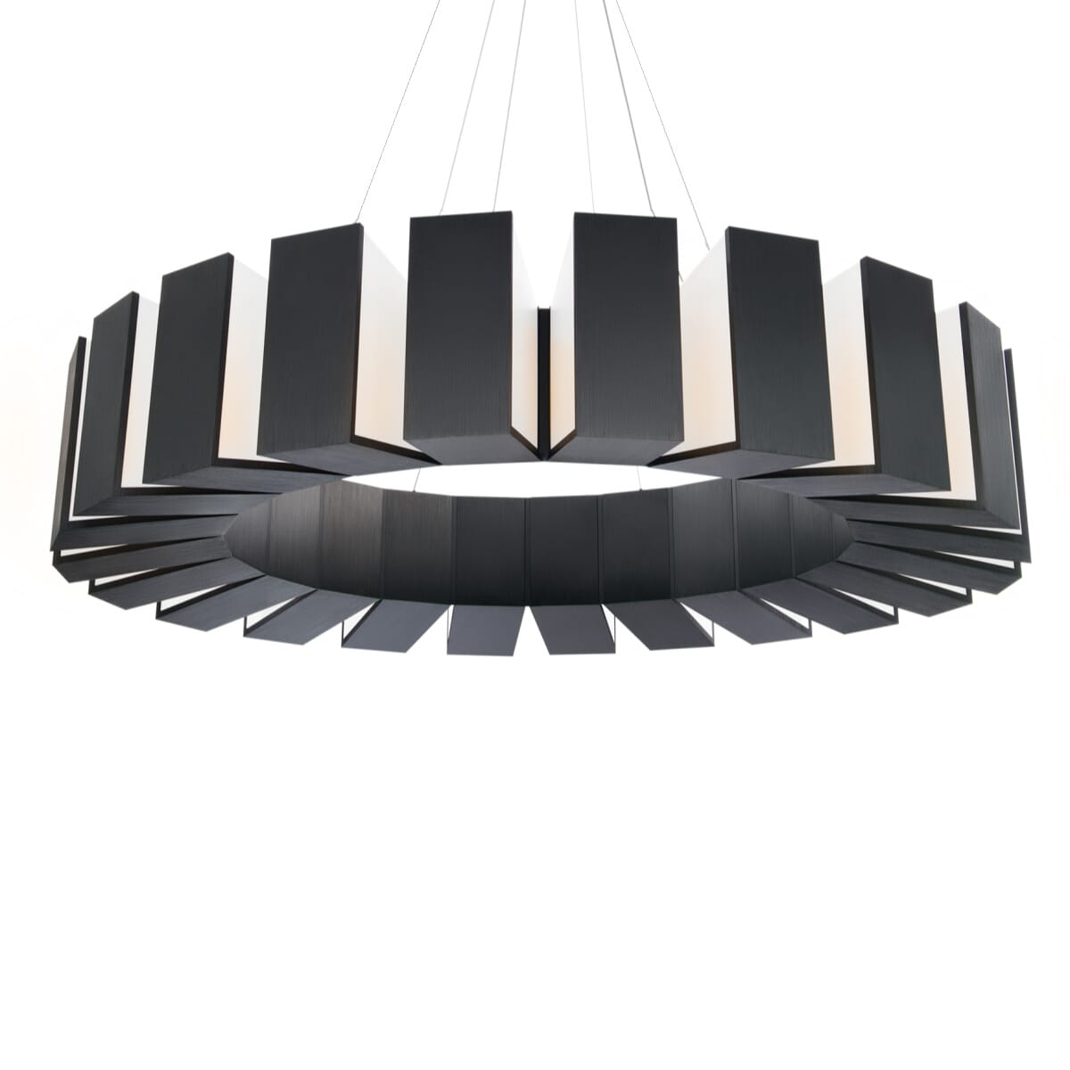 Chronos 22-Light LED Chandelier in Black - LightsOnline.com