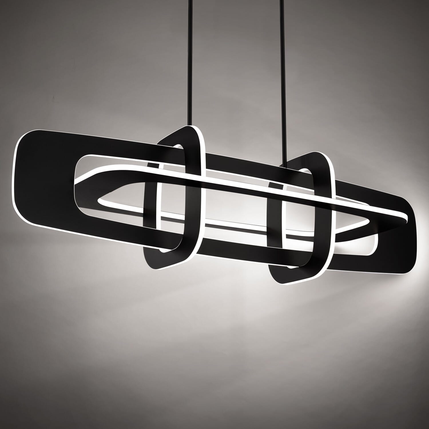 Vesta 4-Light LED Linear Pendant in Black - LightsOnline.com