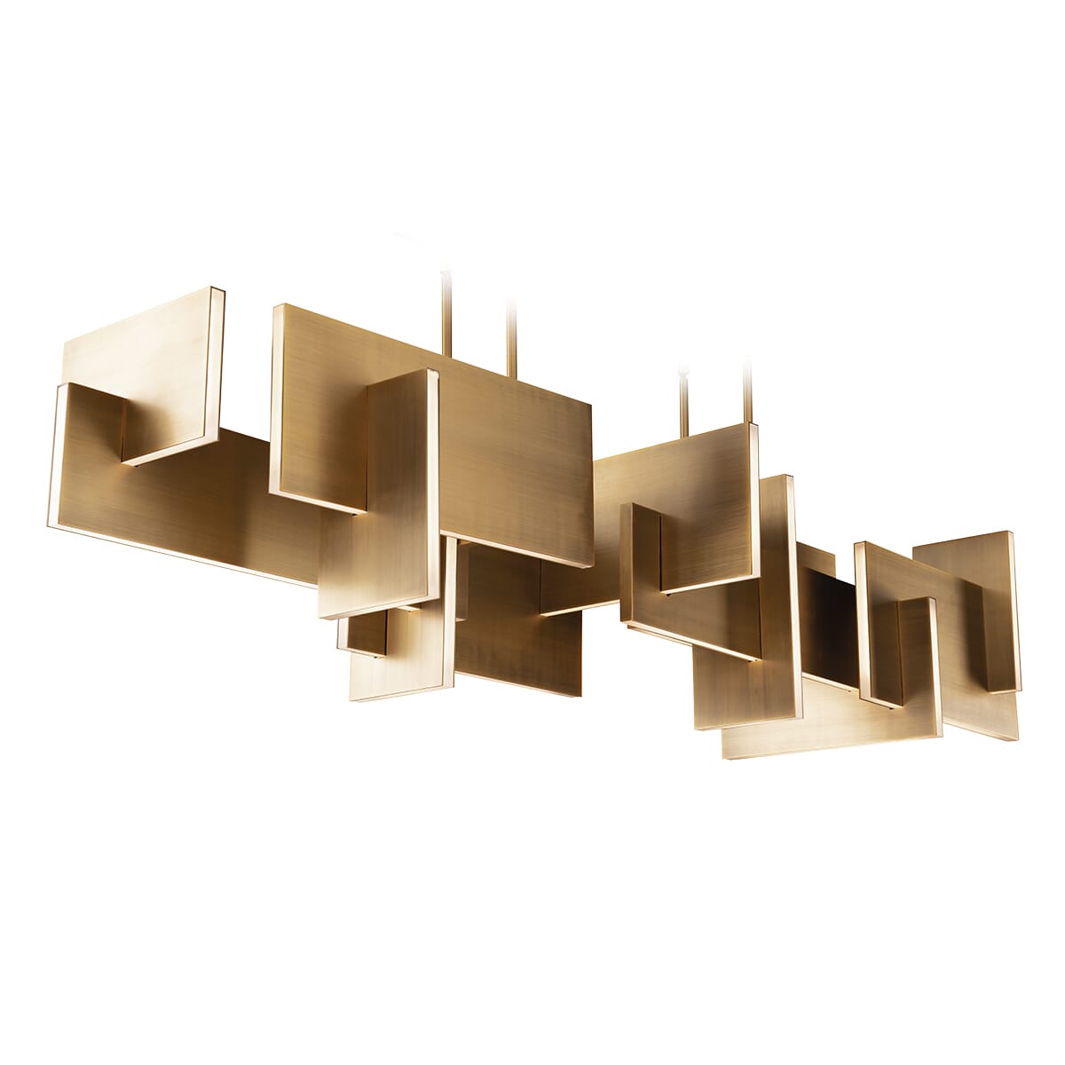 Modern Forms Amari Pendant Light in Aged Brass - LightsOnline.com