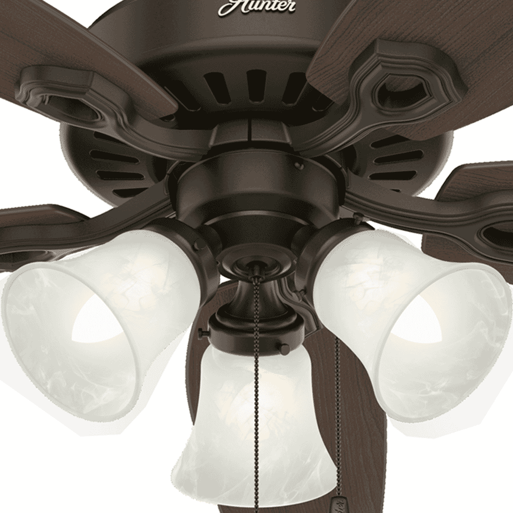 Hunter Builder Plus 3-Light 52" Indoor Ceiling Fan in New Bronze ...