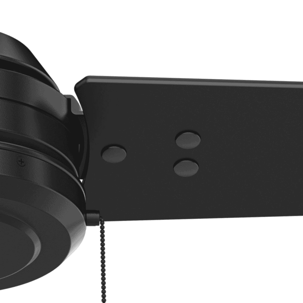 Hunter Cassius 52" Indoor/Outdoor Ceiling Fan in Matte Black