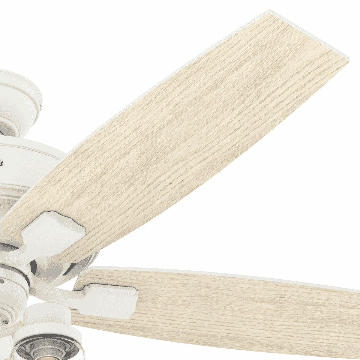 Hunter Bennett 3-Light 52" Indoor Ceiling Fan in Matte White - Indoor ...