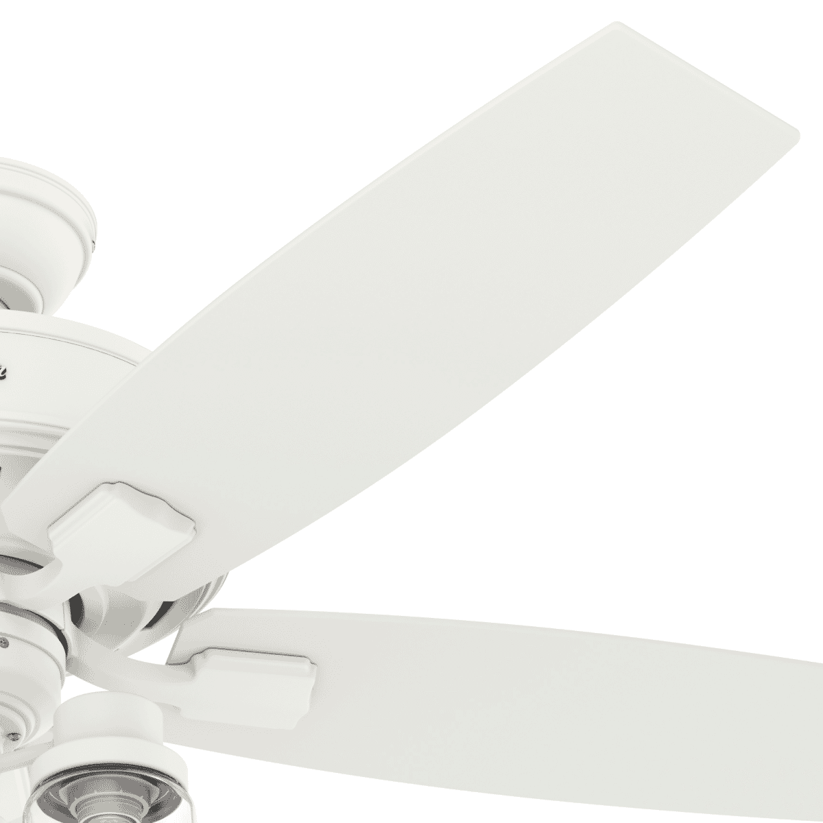 Hunter Bennett 3-Light 52" Indoor Ceiling Fan in Matte White - Indoor ...