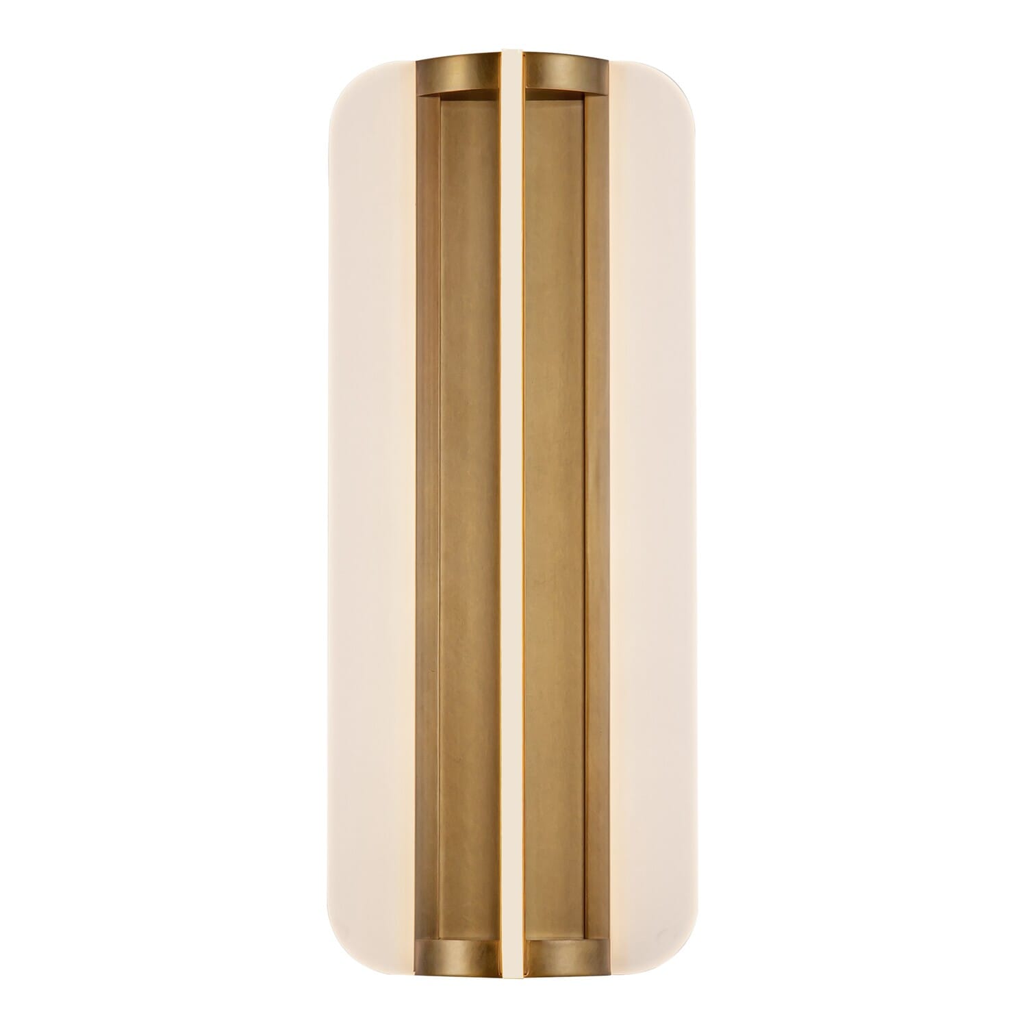 Anders LED Bathroom Vanity Light in Vintage Brass - LightsOnline.com