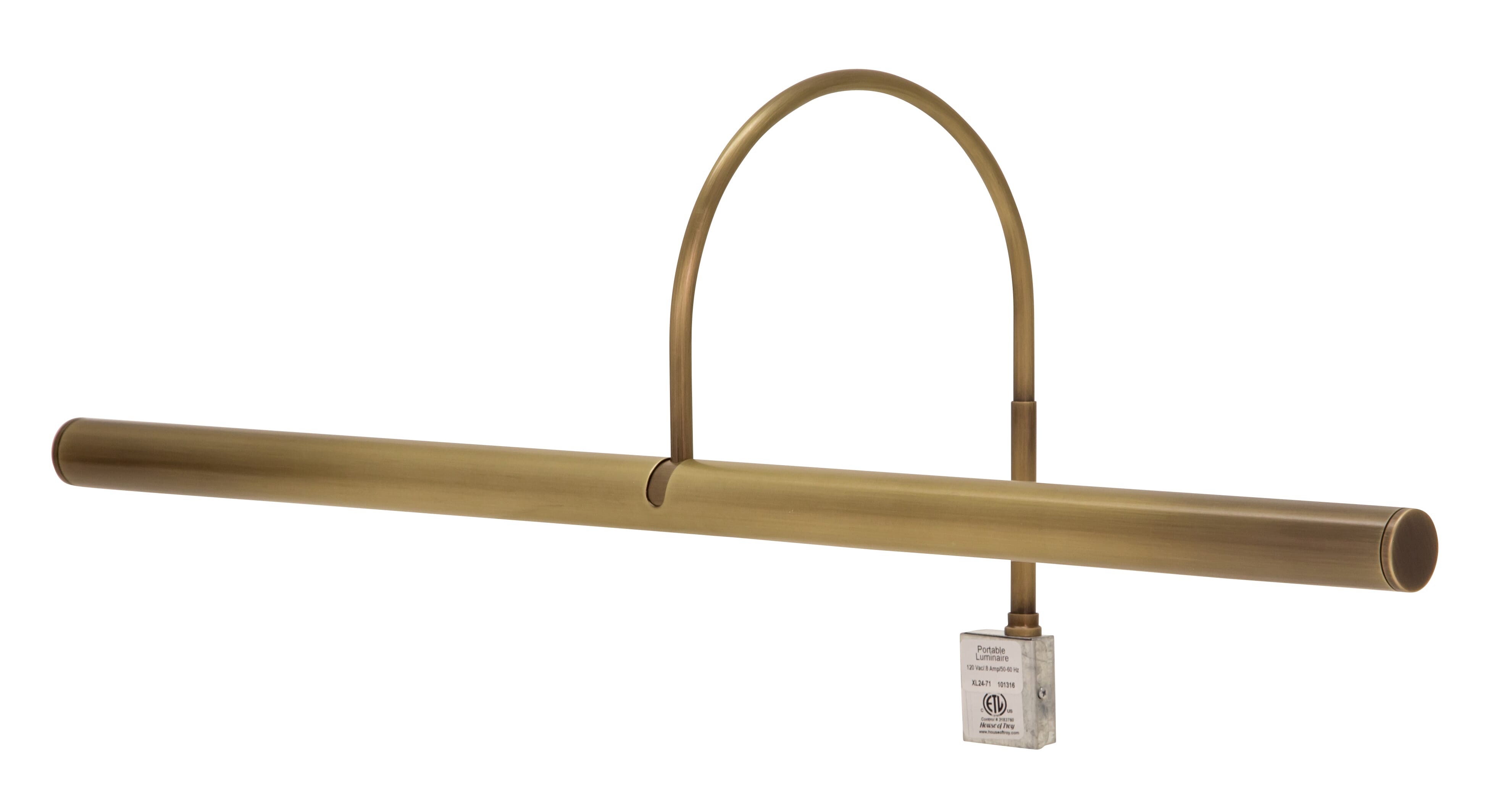 House of Troy Slim-Line 4-Light 24" Picture Light in Antique Brass ...
