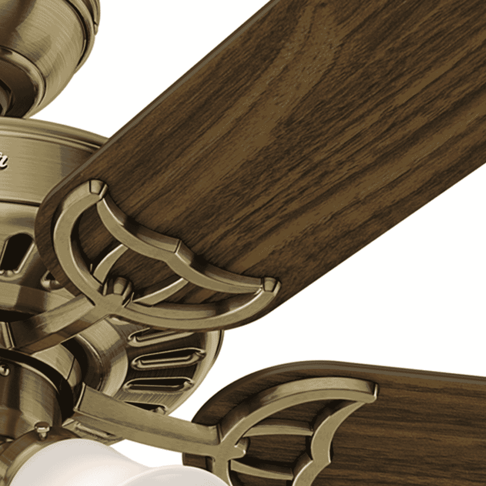 Hunter Studio Series 4-Light 52" Indoor Ceiling Fan in Antique Brass ...